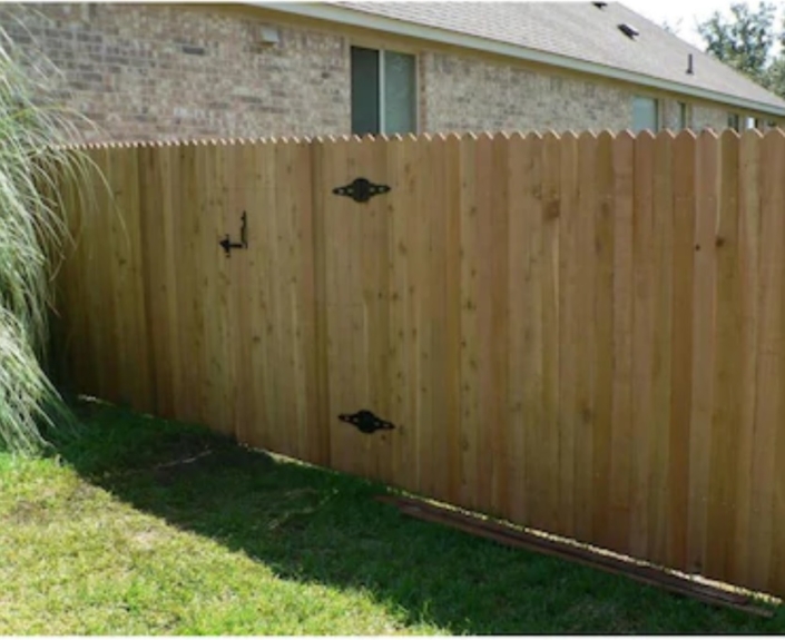 Vertical Wood Standard Privacy Fence - Charleston Creative Fences