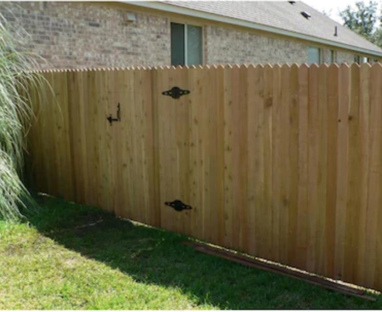 Vertical Wood Standard Privacy Fence - Charleston Creative Fences
